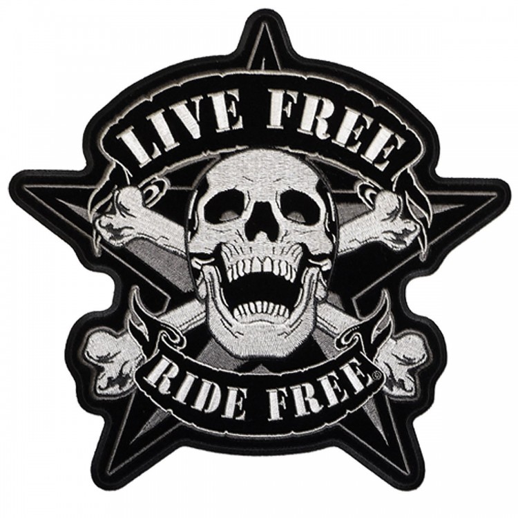 нашивка - LIVE FREE RIDE FREE